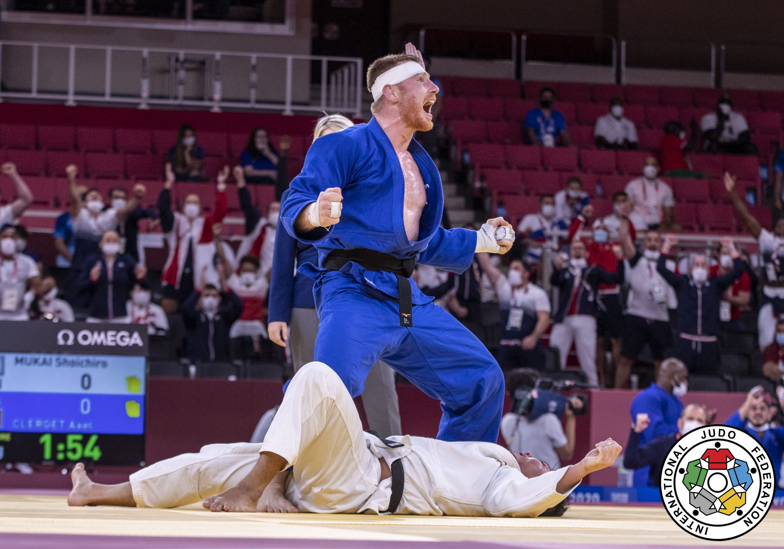 Axel Clerget est champion Olympique par équipes - Sucy Judo